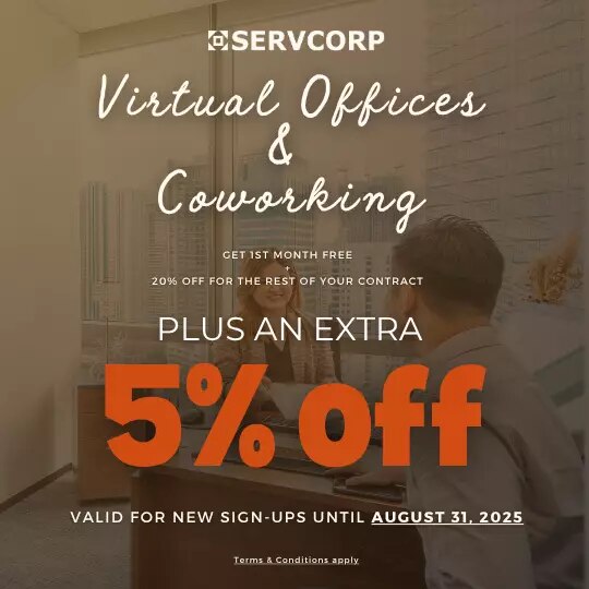 Office Space for rent , Virtual Office & Coworking Solutions | Servcorp ...